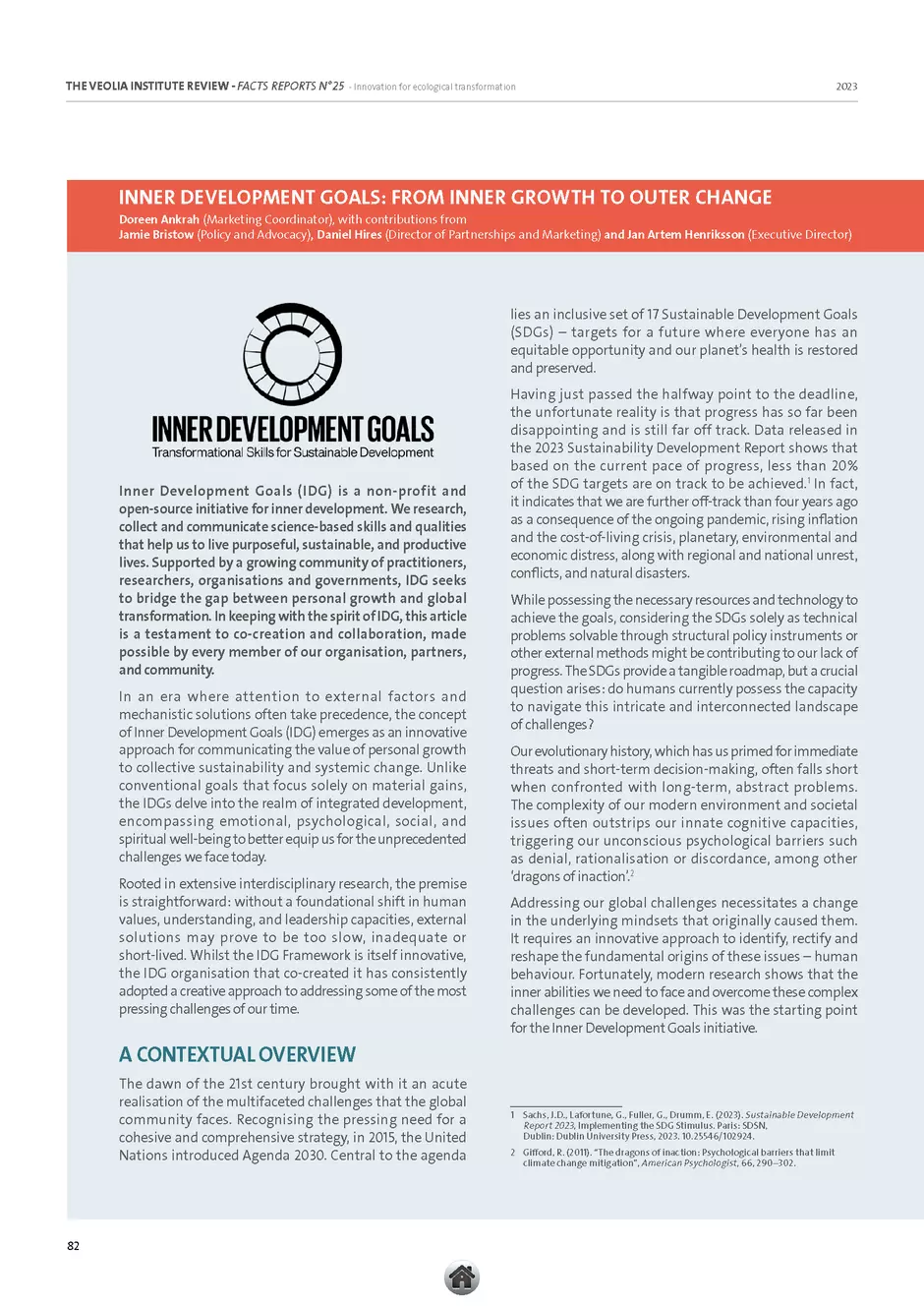 Inner Development Goals From Inner Growth To Outer Change Veolia